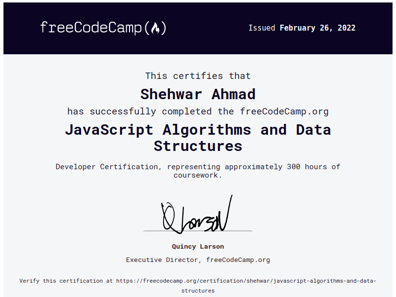 Shehwar Ahmad Portfolio 